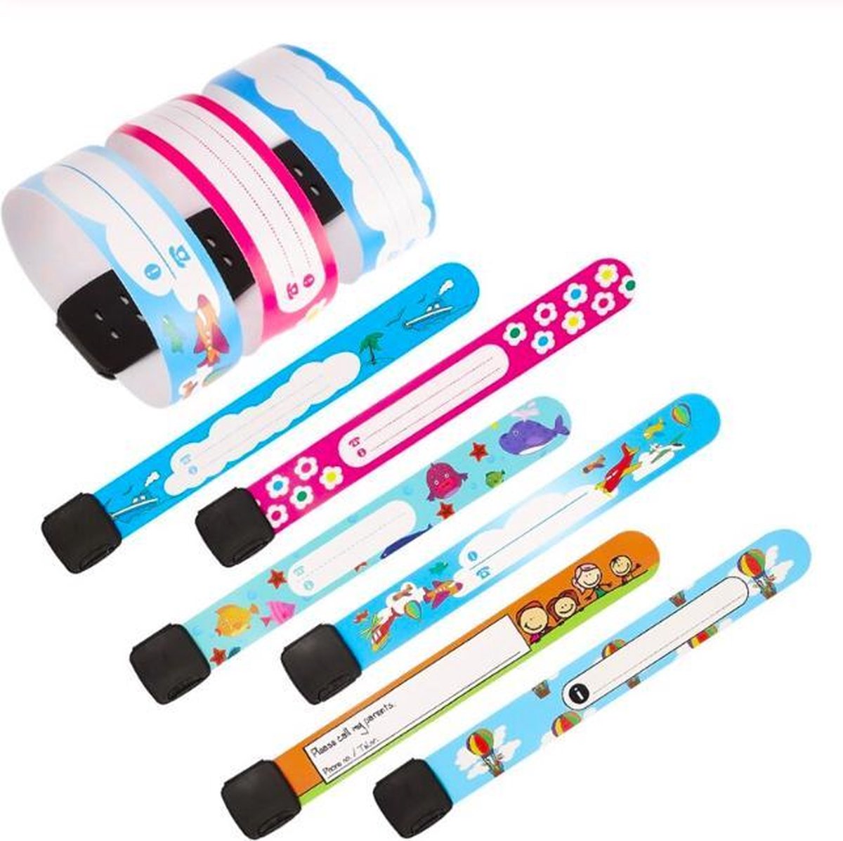 ProductGoods - 12 Kinder Polsbandje / SOS Bandje / Name Tag / Info ...