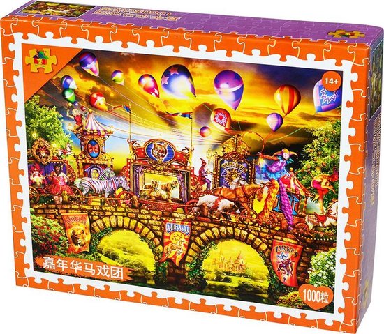 Jigsaw Legpuzzel ‘Het Circus’ Puzzel 1000 Stukjes Volwassenen ...