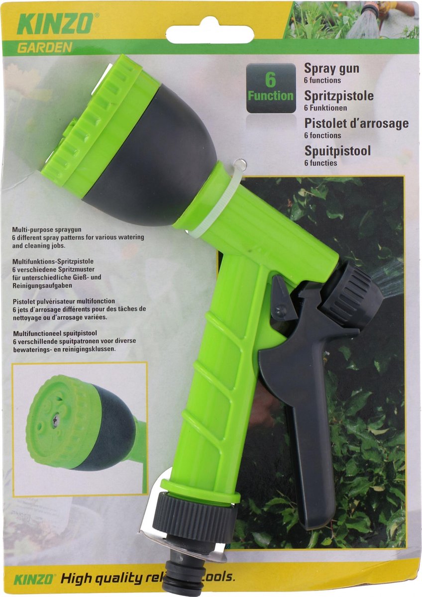 Tuinslang sproeipistool/spuitpistool/sproeikop met 6 standen - Tuinier ...