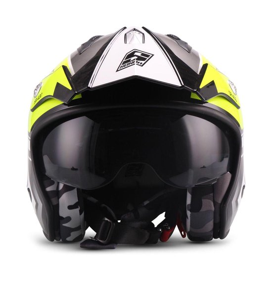 SOXON SR-401 STORM NEON jethelm, scooter helm, motorhelm dames, heren ...