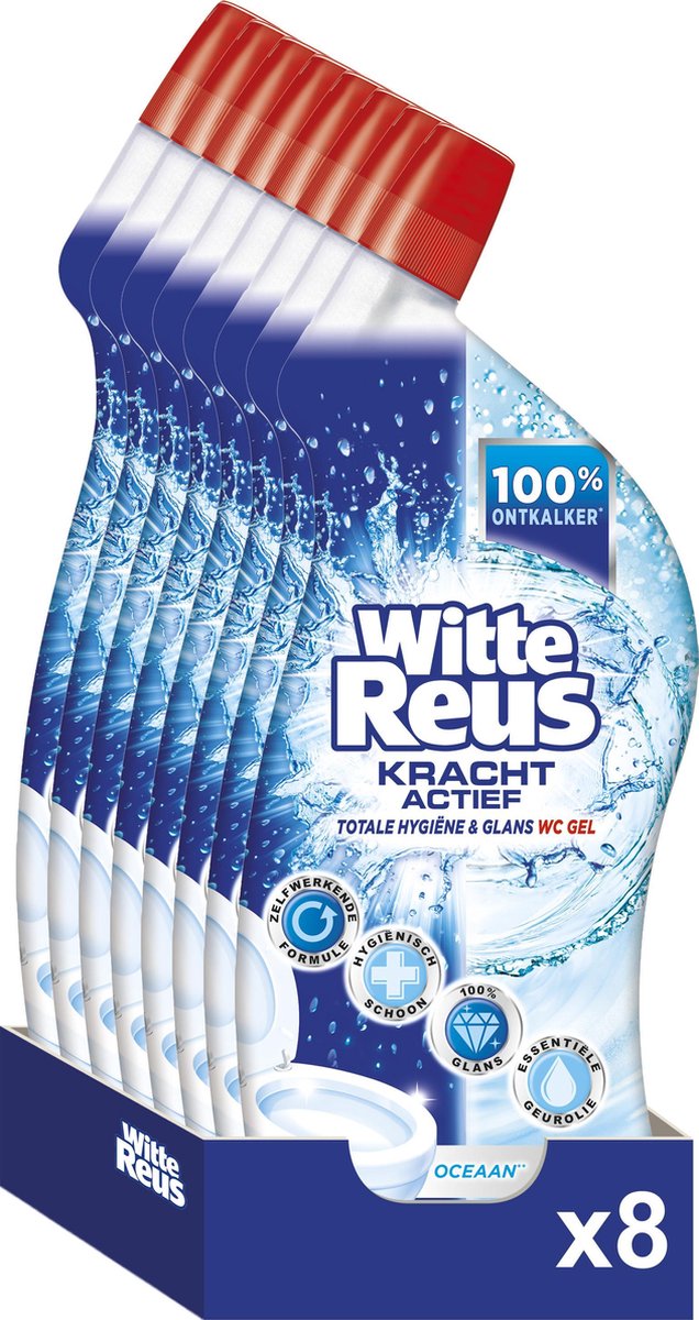 Witte Reus Toiletreiniger - Kracht Actief Oceaan - Voordeelverpakking ...