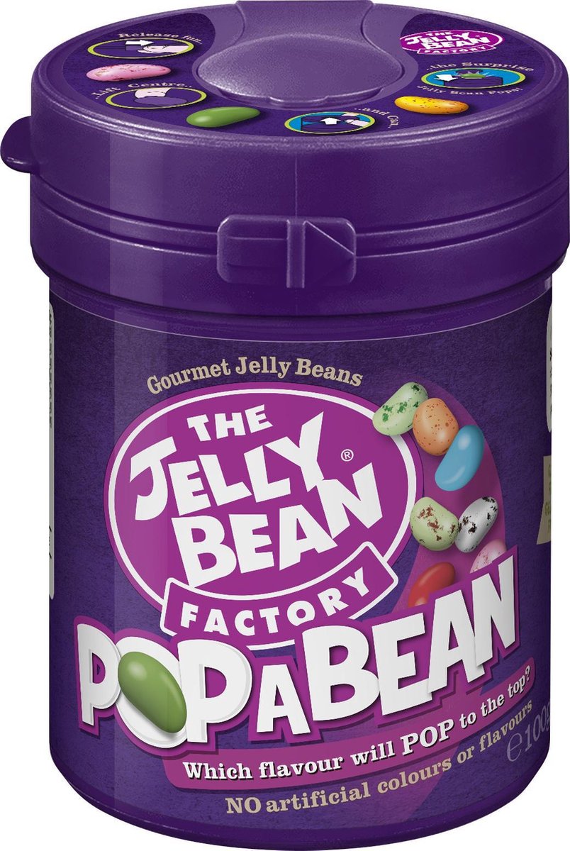 The Jelly Bean Factory Pop A Bean 4 x 100 gram/ 36 smaken | bol.com