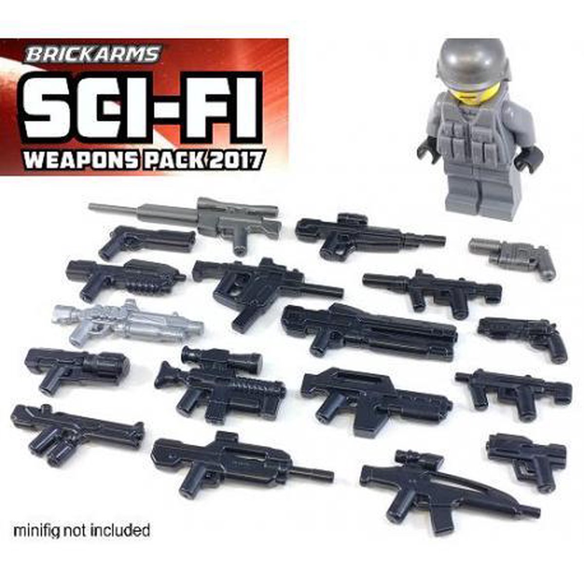 Brickarms Brickarms Scifi Pack Wapen Set Voor Lego Minifigures