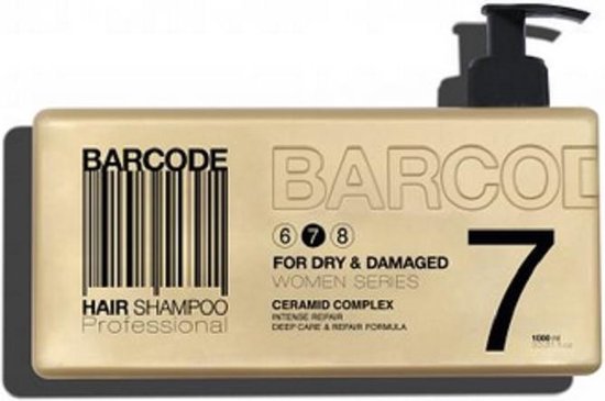 BARCODE Hair Shampoo - Dry & Damaged - 1000ml | bol
