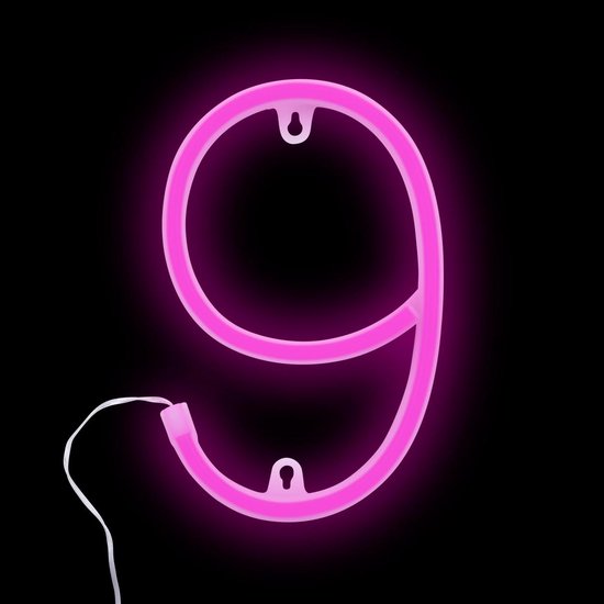 Neon LED Letter Roze Pink 9 | bol.com