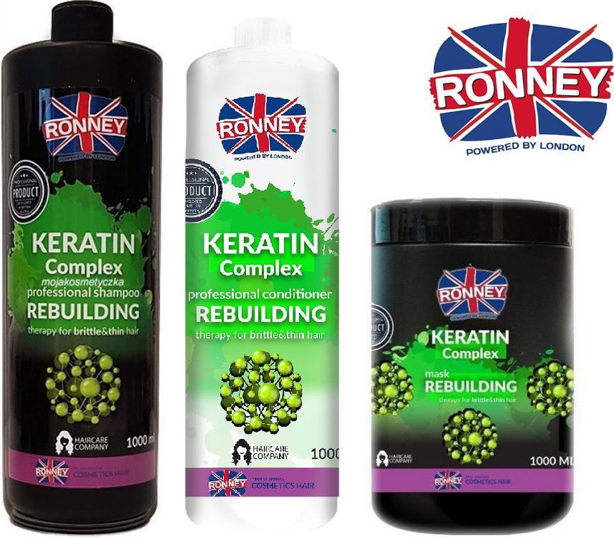 Ronney Keratine Haarverzorging Set - Keratine Shampoo- Keratine ...