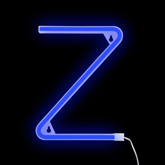 Neon LED Letter Blauw Blue Z | bol.com