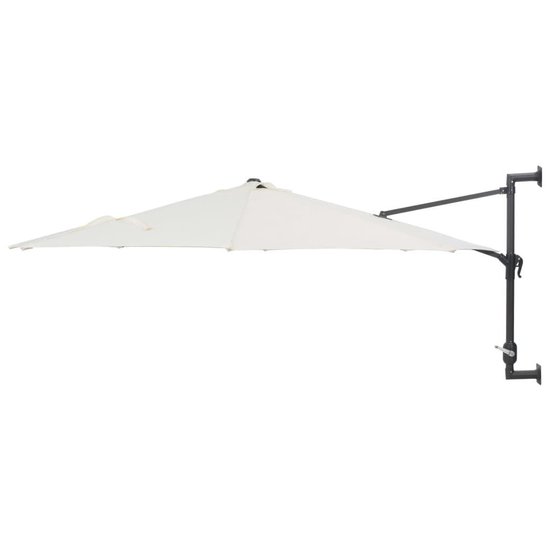 Wandparasol met metalen paal 300 cm zandkleurig | bol.com