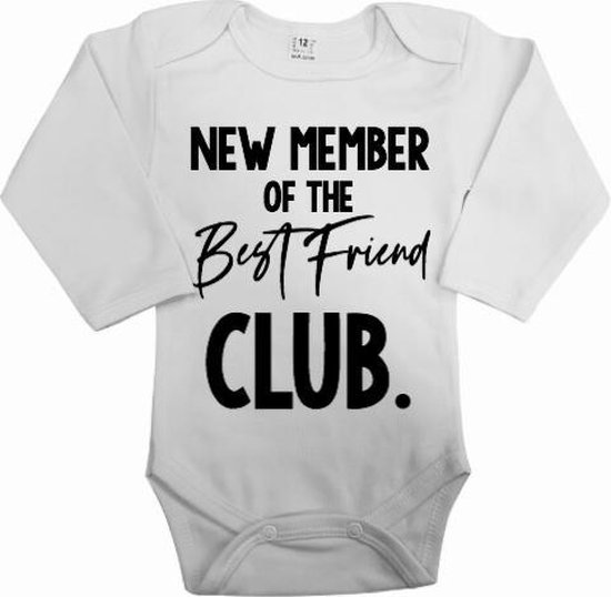 Zwangerschaps aankondiging rompertje new member best friend club ...