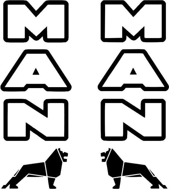 Man Truck sticker Fan Vrachtwagen sticker link+rechts | bol.com