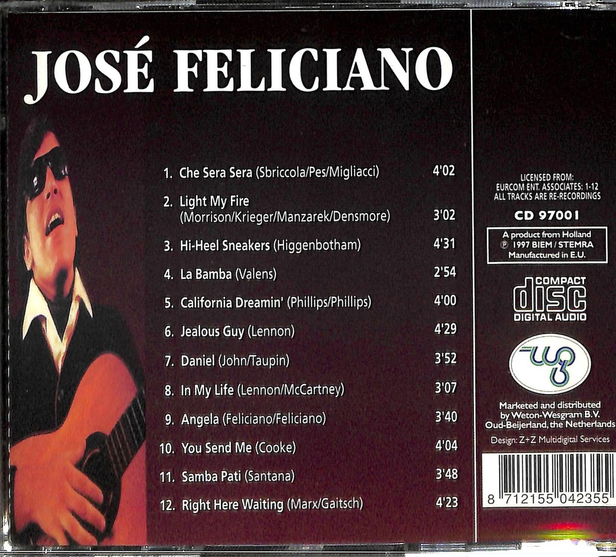José Feliciano, Jose Feliciano | CD (album) | Muziek | bol.com