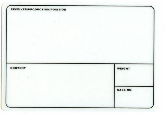 TD47 Flightcase Tour Label 210mm x 145mm Wit | bol.com
