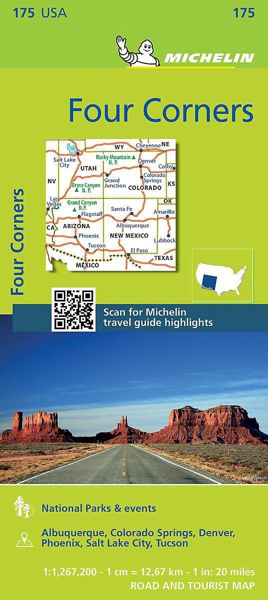 Michelin USA Four Corners Map 175 | bol.com