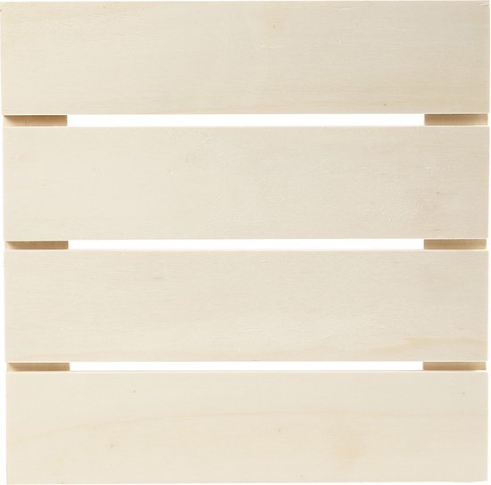 Muurdecoratie, afm 28,6x28,6 cm, dikte 1,1 cm, 1 stuk, triplex | bol