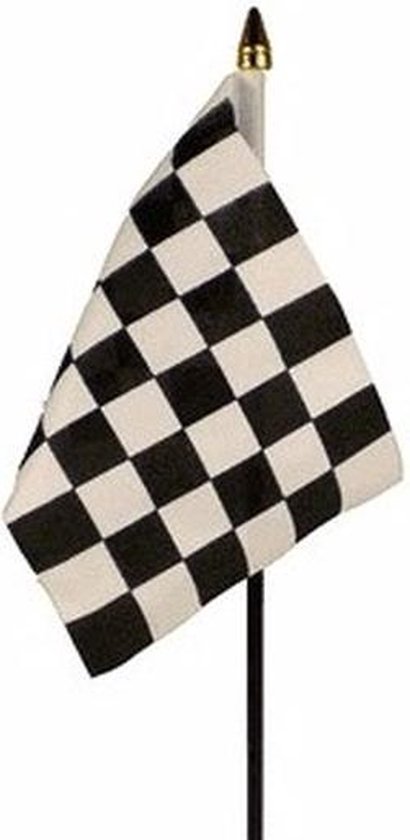 4x Mini drapeau de finition sur bâton 10 x 15 cm - Matériel de fête à ...