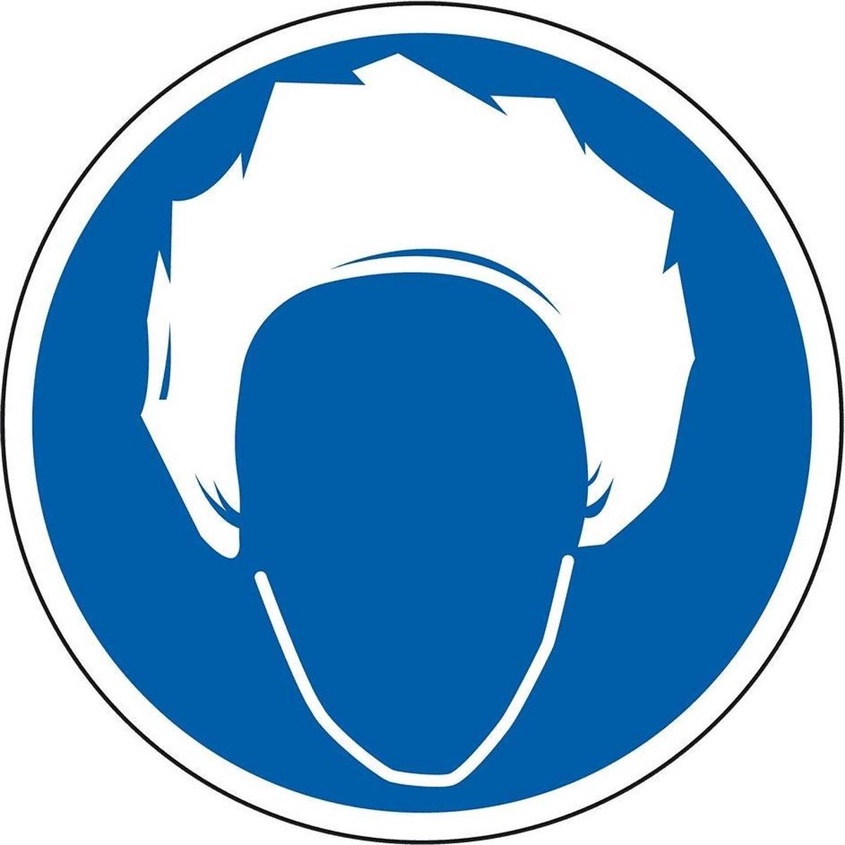 Haarnet dragen verplicht sticker 100 mm | bol.com