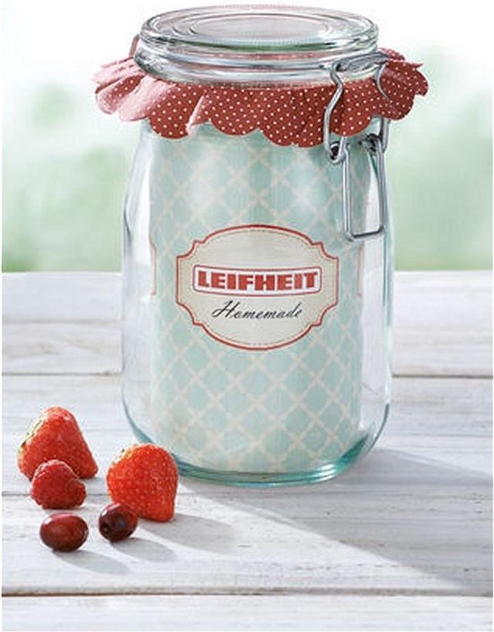 Leifheit 3193 Weckpot met Beugelsluiting 1140 ml Glas/RVS | bol