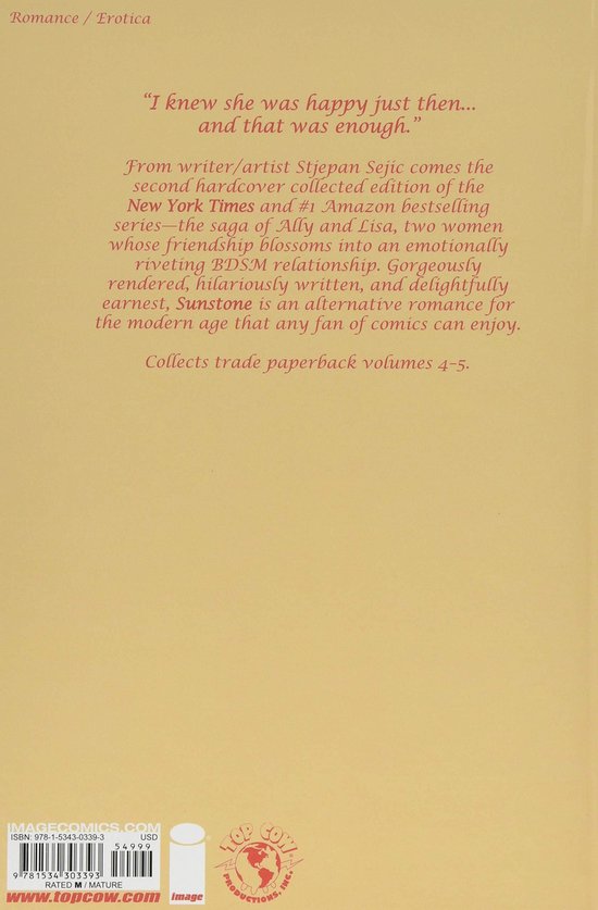 SUNSTONE HC- Sunstone Book Two, Stjepan Sejic | 9781534303393 | Boeken ...