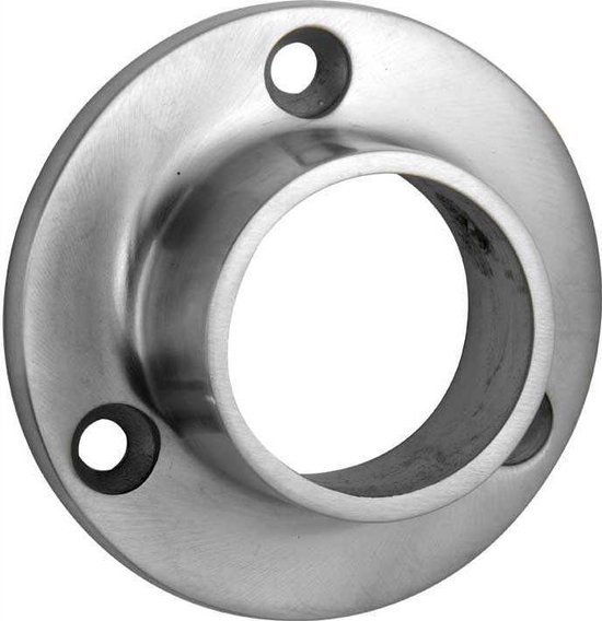 Muurflens 25,4mm rvs mat | bol