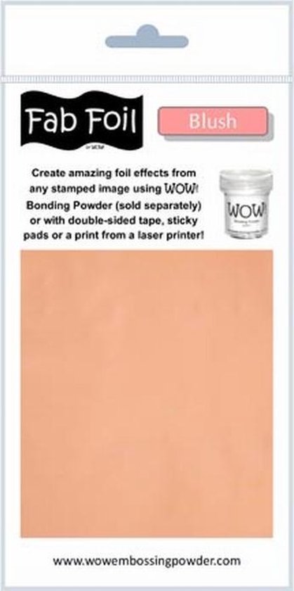Wow Fabulous Foil, Blush | bol