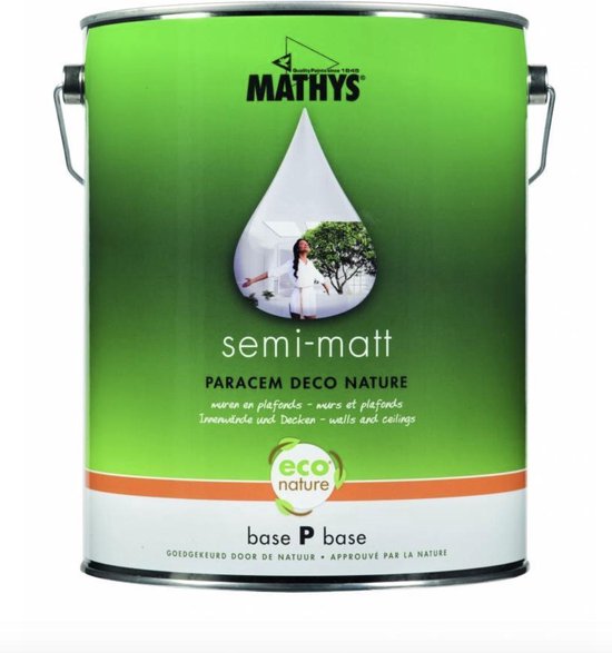 Mathys Paracem Deco Nature Semi-matt wit 5l | bol