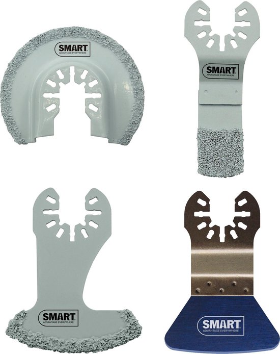SMART Blades Wolfraam Multitool Zaagbladen Set - Voegen/Tegels/Beton ...
