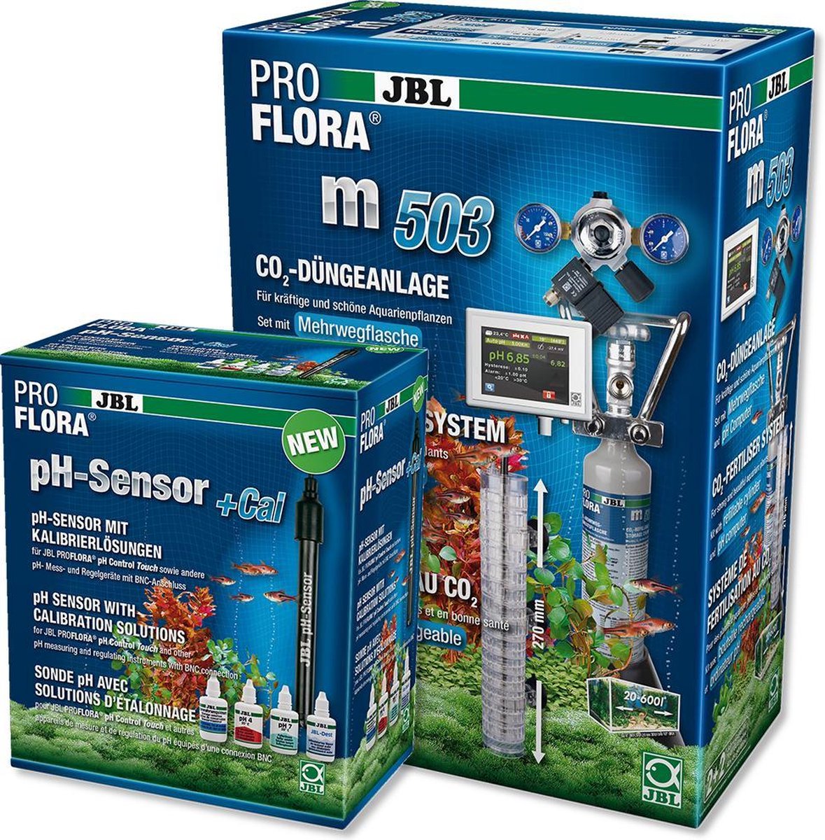 JBL ProFlora m503 CO2-bemestingssysteem + pH-sensor + Cal ...
