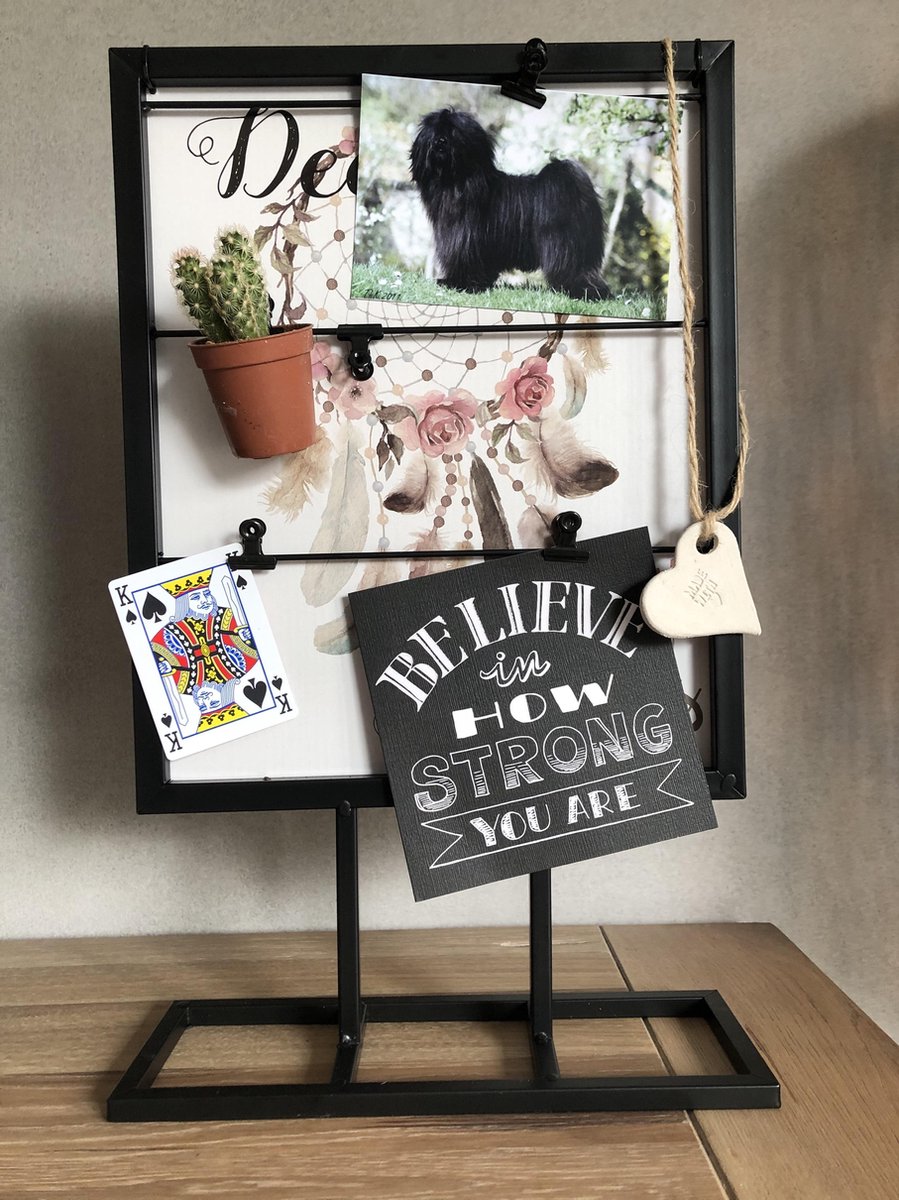 Rek met Kaarten metaal - 47,5 x 28 cm | Rek | Kaartenrek | bol.com