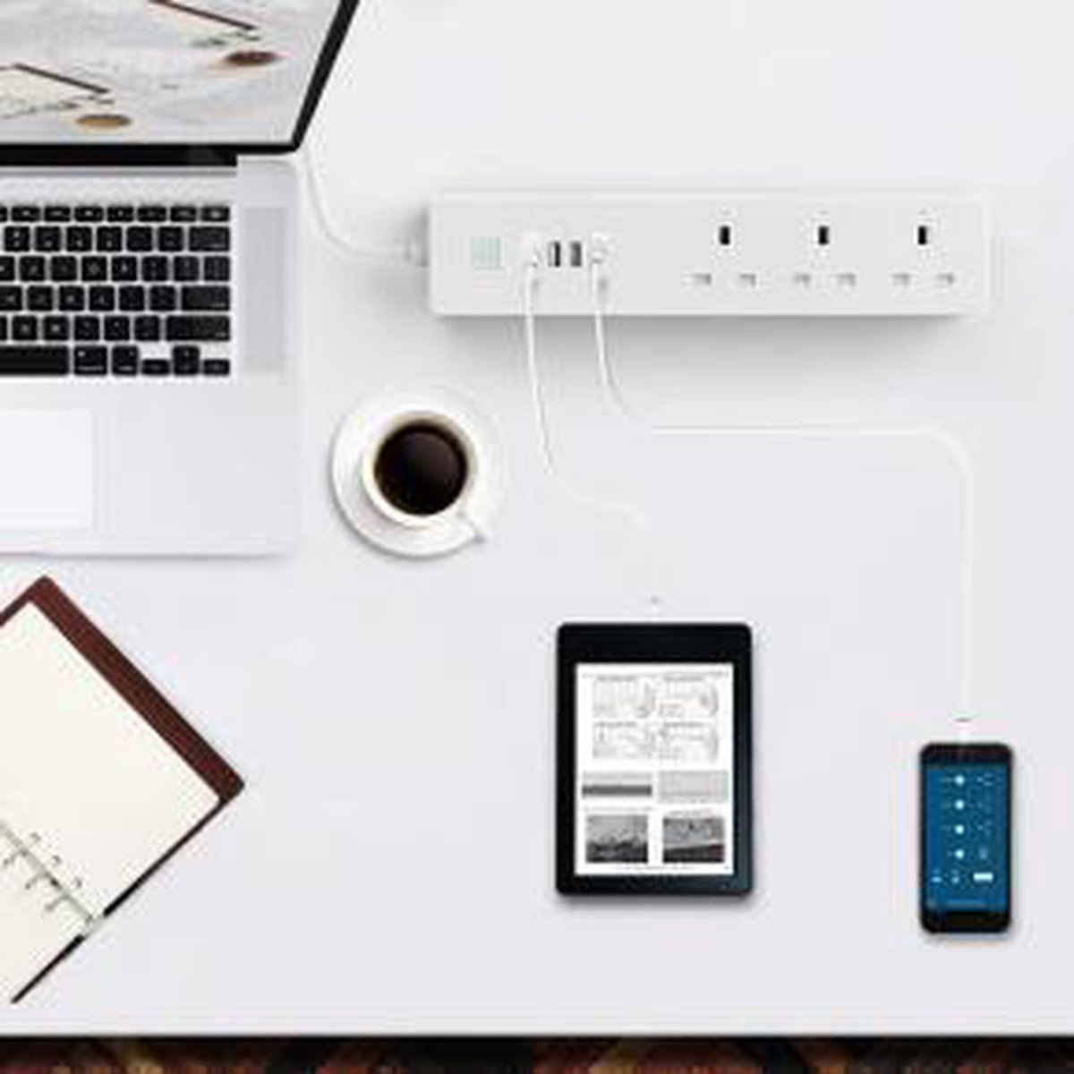 Smart Multi-plug UK, slimme Engelse stekkerdoos, powered by TUYA | bol.com
