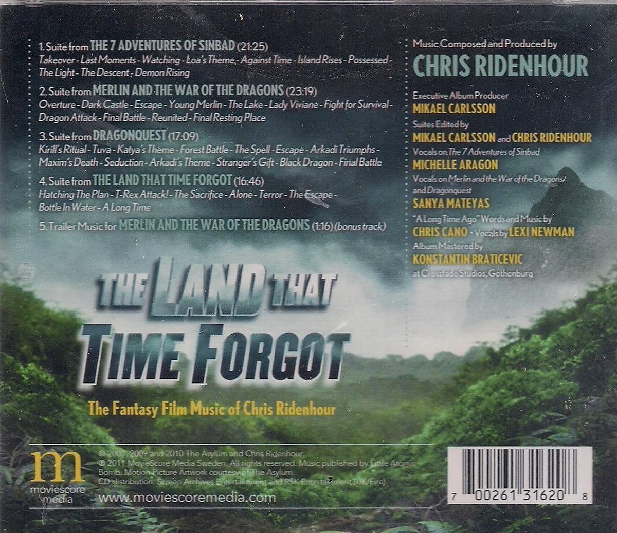 The Land That Time Forgot, Chris Ridenhour | CD (album) | Muziek | bol.com