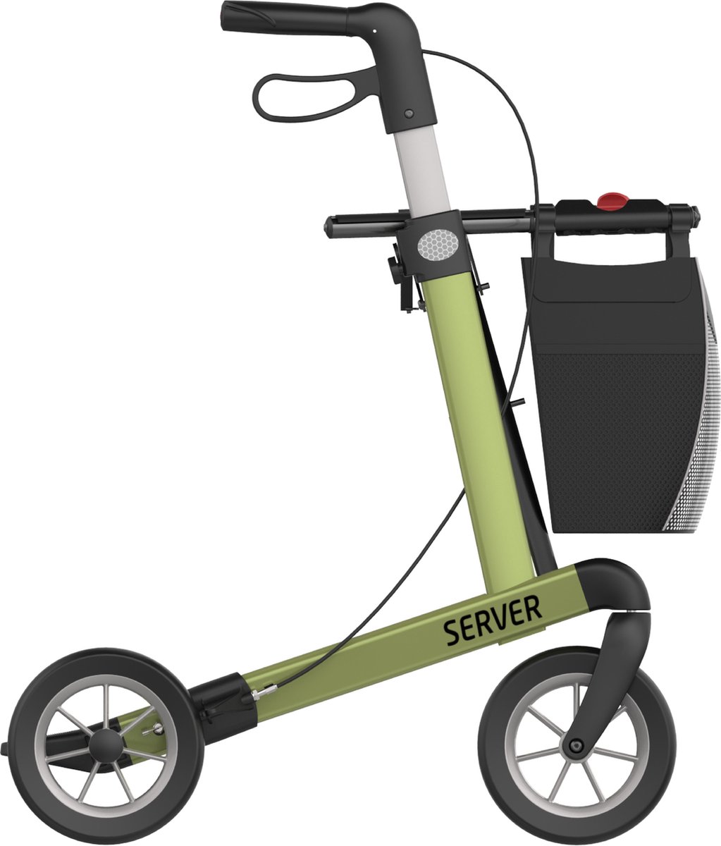 Rehasense Server zithoogte 62 cm - zachte comfort wielen - Large olive ...