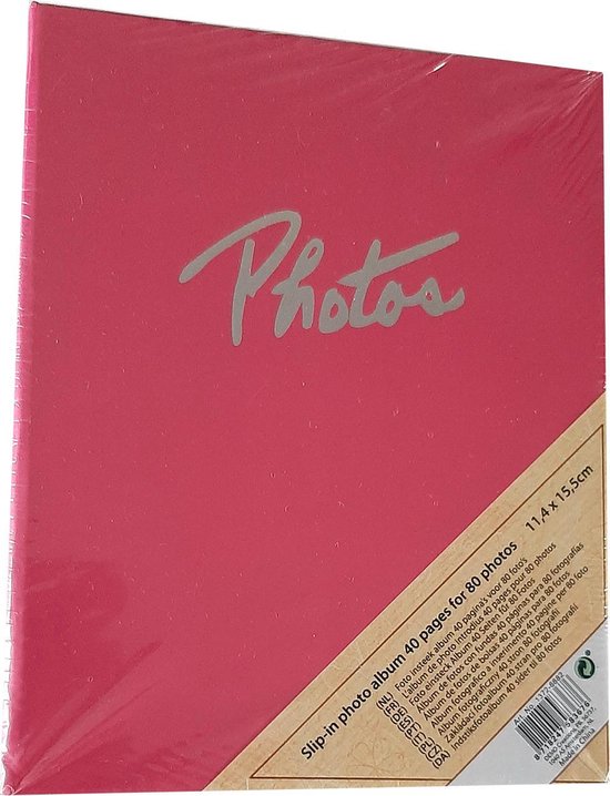 Foto insteek album "Photos" Roze | bol