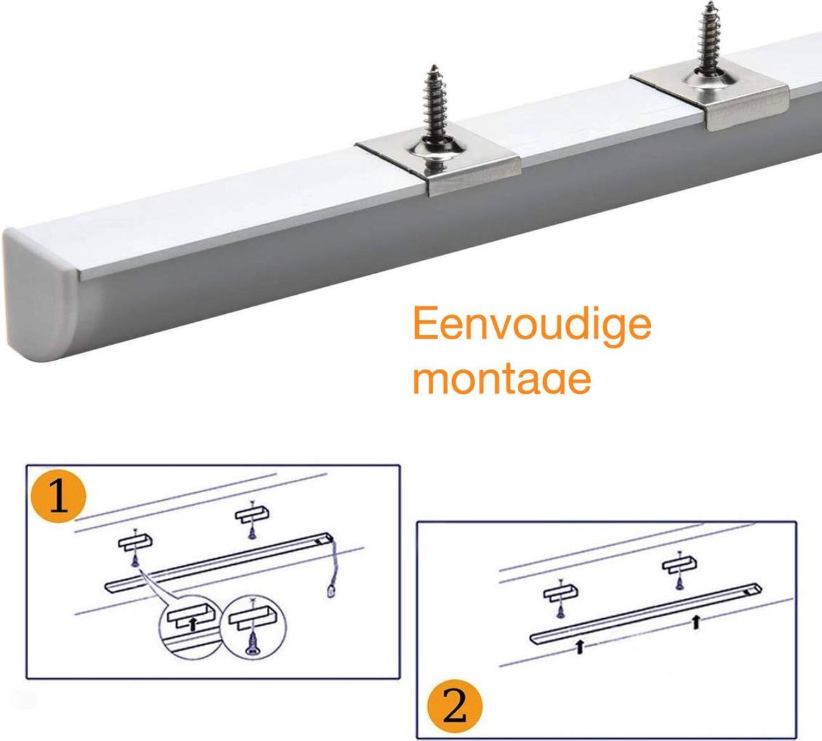 LED hoek profiel voor 10mm LED | 5 meter | Aluminium LED profiel ...