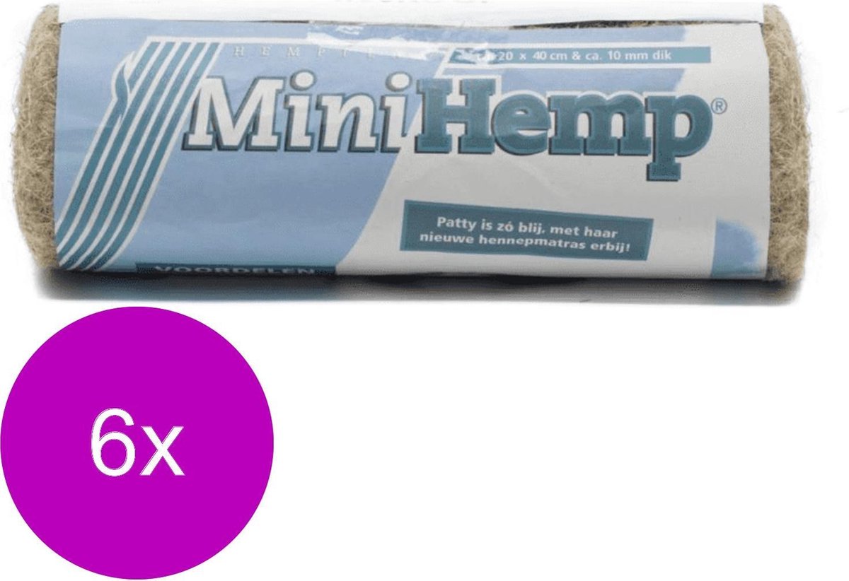 Hempflax Mini Hemp Soft Matras - Bodembedekking - 6 x 20x40 cm | bol.com