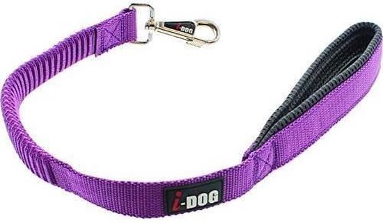 I DOG Comfort Leash - L 60 cm - Paars en grijs - Voor honden | bol