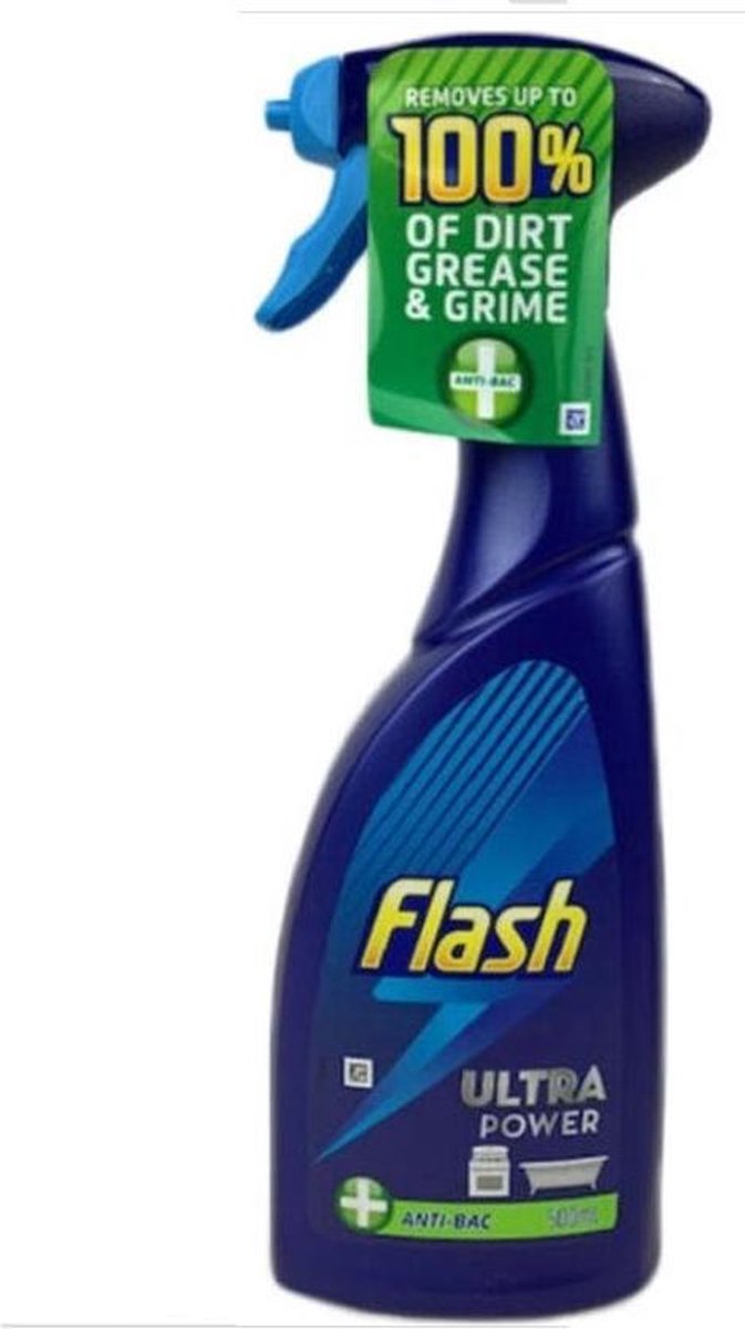 4 Stuks Flash Anti-bac Ultra Power - anti-bacteriële spray - 500ml ...