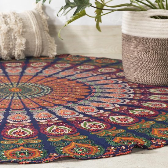 Ambachten Rond Tapijt Indian Mandala Strandlaken Tapijt Hippie Boho ...