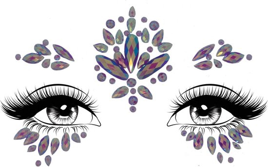 Verity face jewels sticker | bol