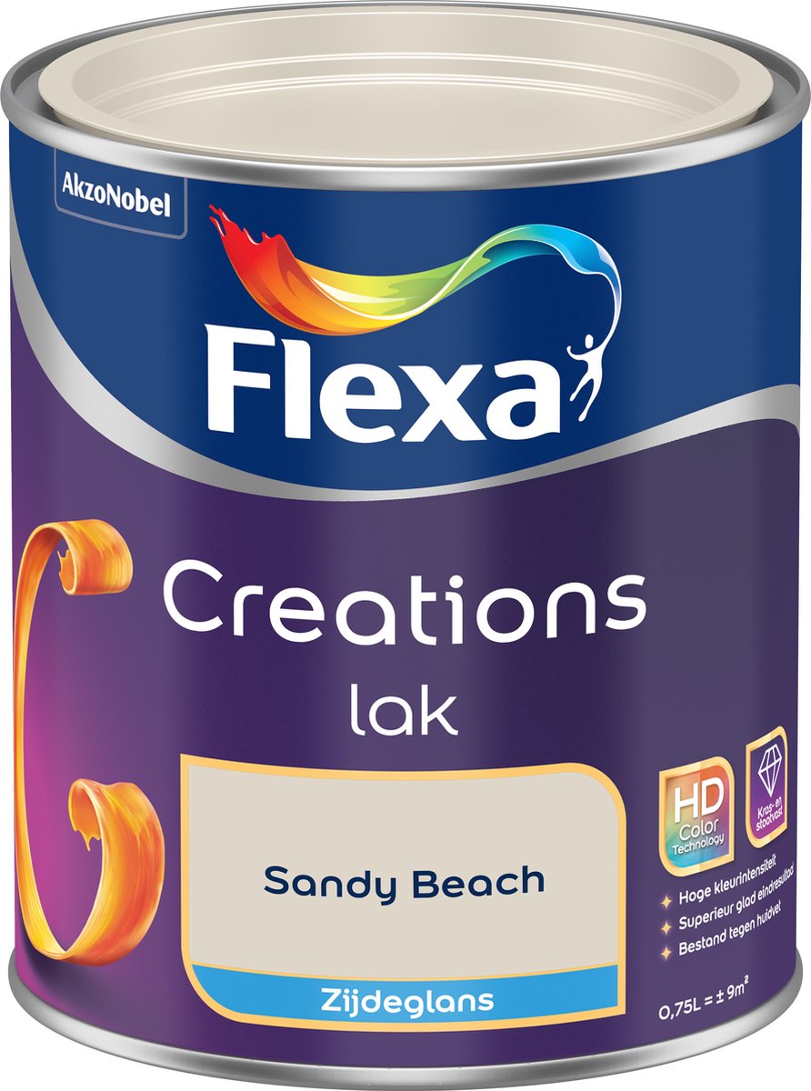 Flexa creations lak zijdeglans - Sandy Beach - 750ml | bol