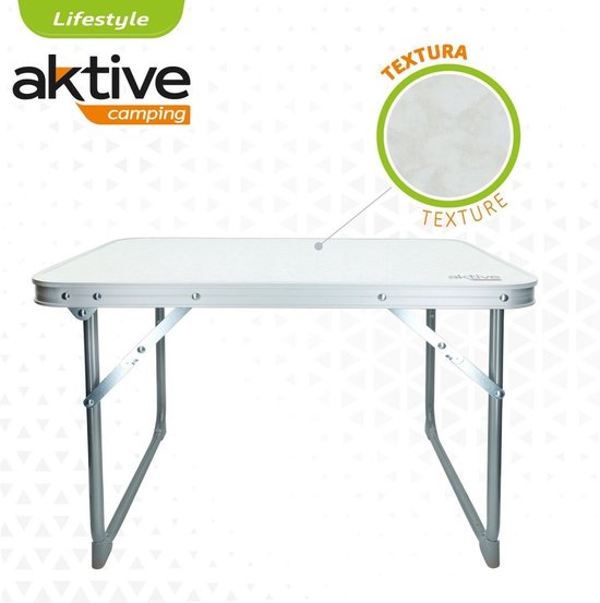 Vouwtafel Aktive Wit 60 x 40 x 40 cm (4 Stuks) | bol