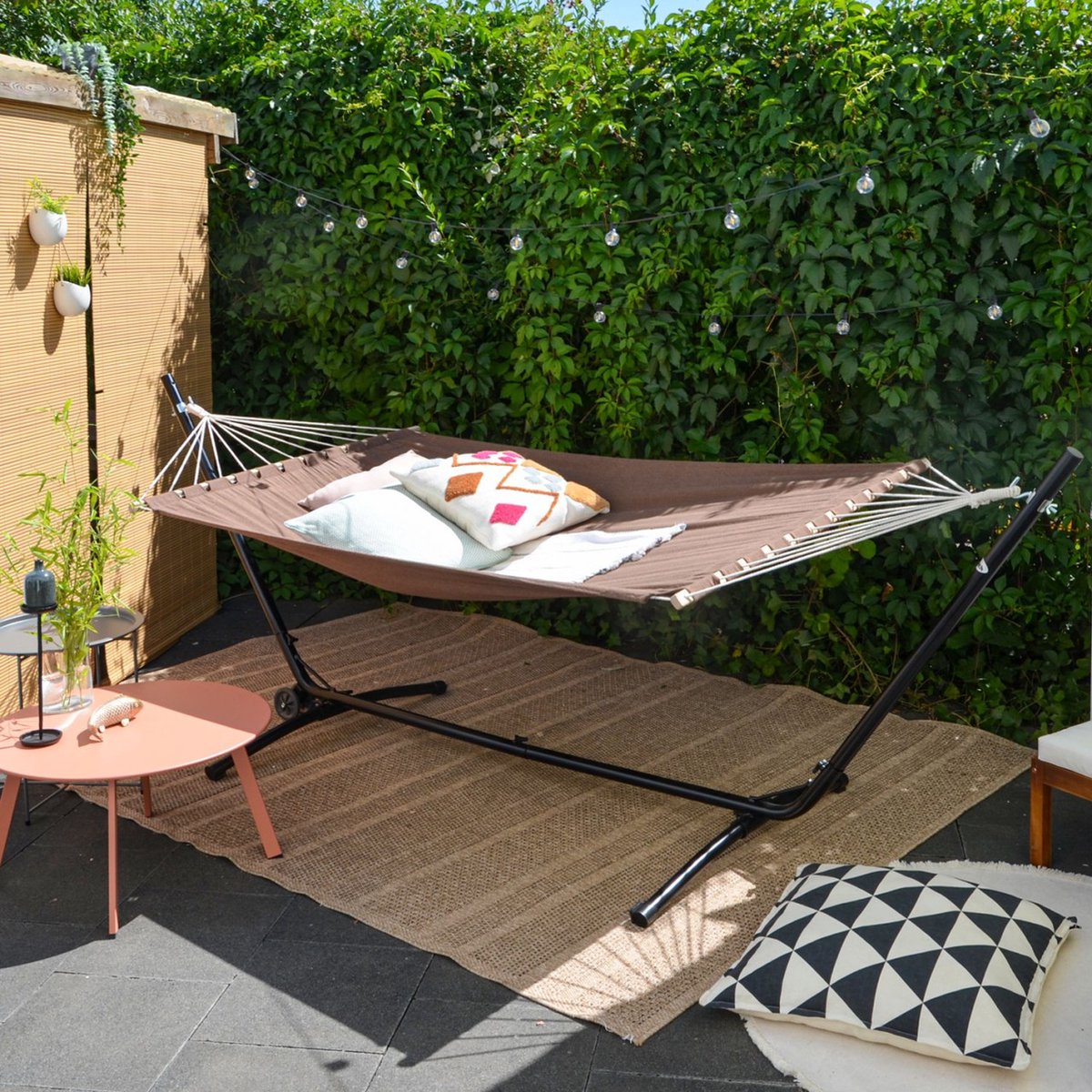 2 Personen Hangmat met Frame - 335cm Hoogte Verstelbaar Hangmat Frame ...