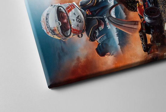 2023 Max Verstappen Oostenrijk GP Red Bull Canvas Schilderij - Inclusief Ophangsysteem... | bol