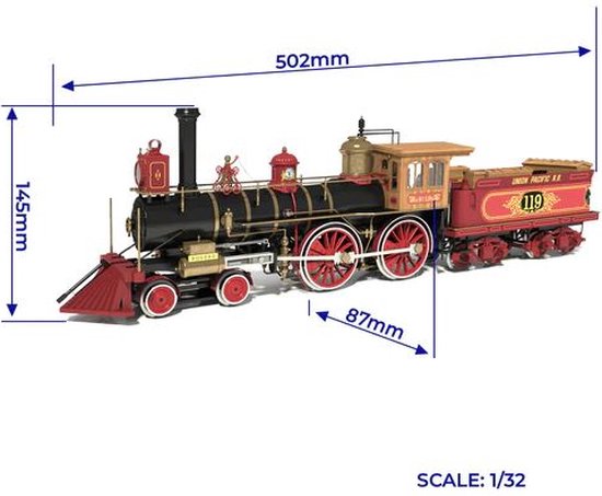 Occre - Modeltrein Roger 119 - Houten Modelbouw - schaal 1:32 | bol