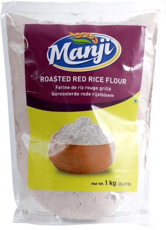 Manji - Geroosterde Rode Rijstmeel - 3x 1 kg | bol