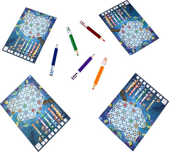 999 Games - Pick a Pen - Riffen - Dobbelspel - Dobbelen met potloden ...