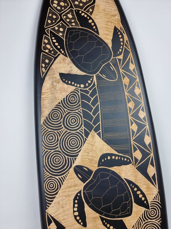 WESTERNDECO 3 Turtle - Surfplank Surfboard - Decoratie - 150cm | bol.com