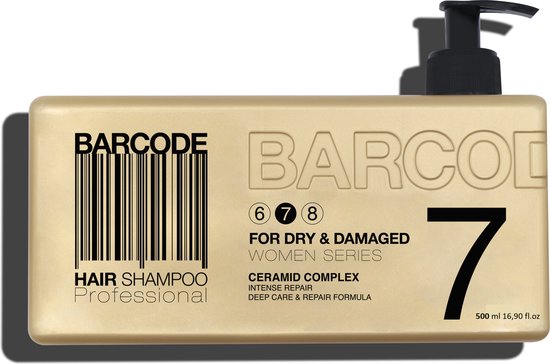 BARCODE - Hair Shampoo - Dry & Damaged - 500ml | bol