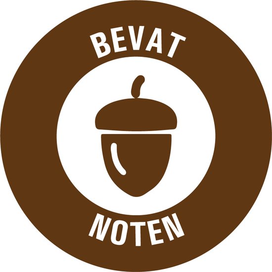 Bevat noten allergenen sticker op rol 20 mm - 1150 per rol | bol