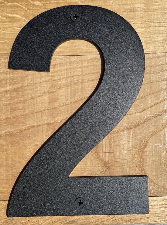 17cm stalen huisnummer 2 | bol