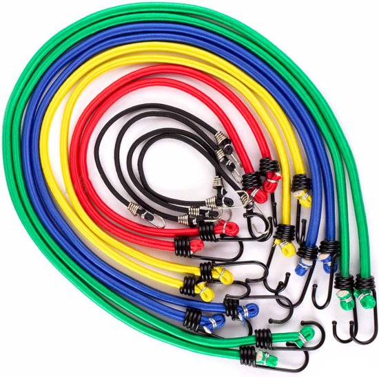 Set met snelbinders - 12 delig - 25 tot 90cm | bol